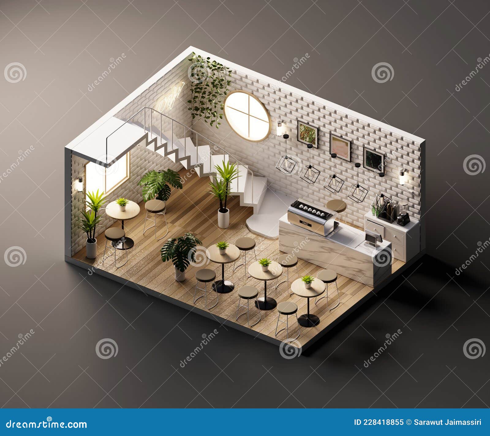 Cafe Or Store Location With Pin Pointer And Navigation Map Vector ...