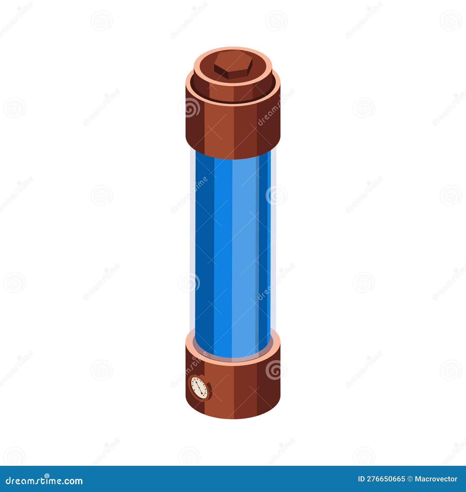 Isometric Machine Element stock vector. Illustration of mechanism ...