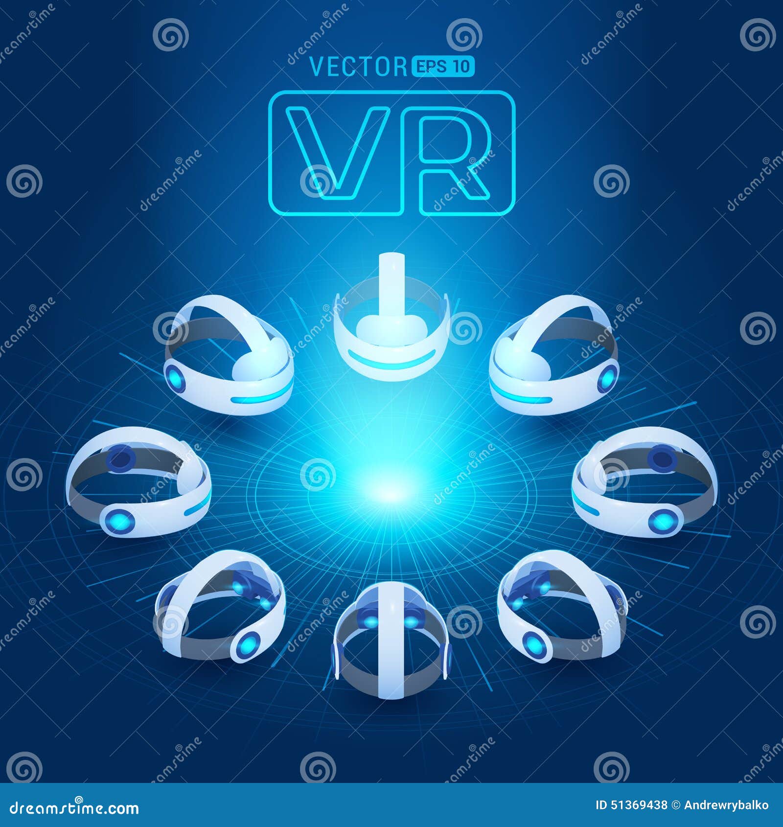 Isometric Virtual Reality Futuristic Simulations Technology. People In ...