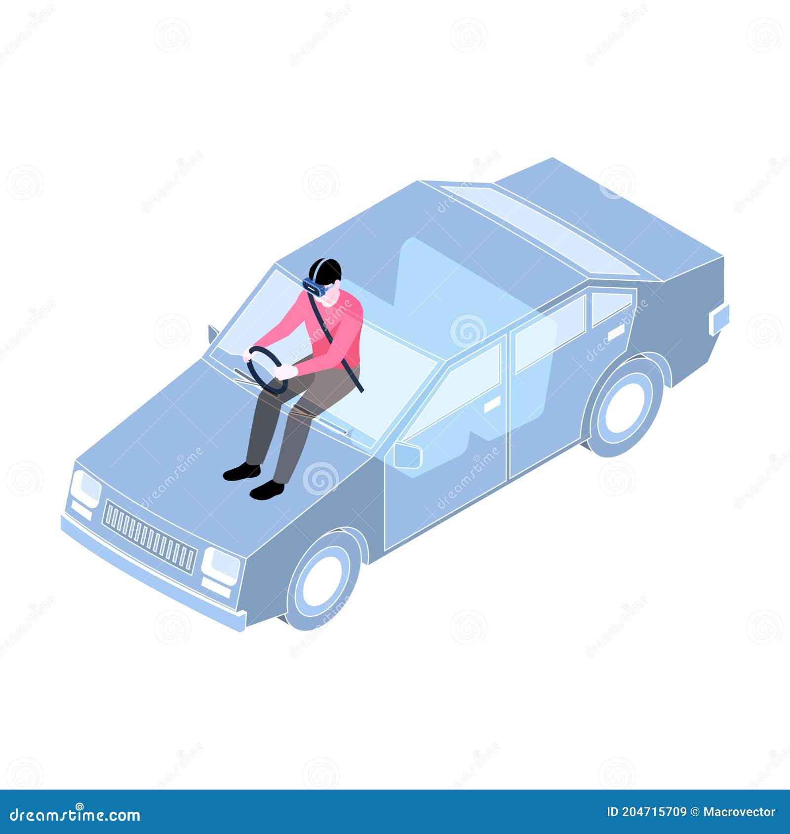 Isometric Virtual Reality Simulator Stock Vector - Illustration of icon ...