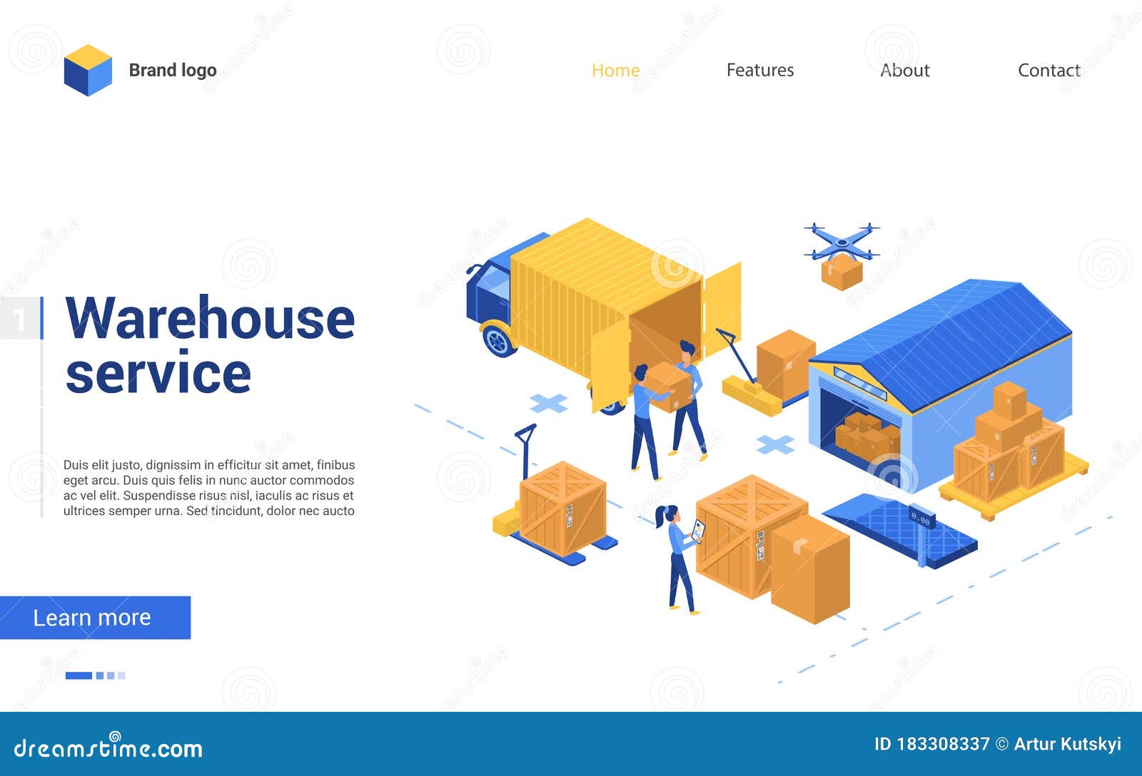 Warehouse Delivery, Icon In Line Design. Warehouse, Delivery, Logistics ...