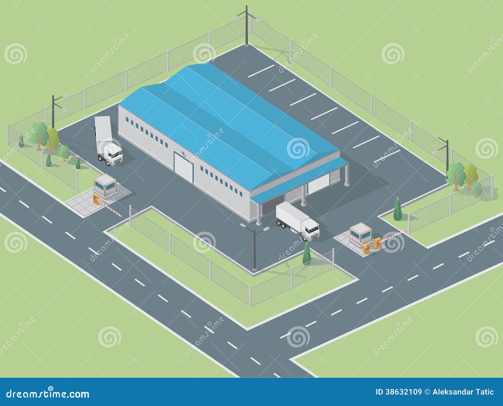 Isometric Warehouse stock vector. Illustration of distribution - 38632109 Isometric Warehouse stock vector. Illustration of distribution - 38632109