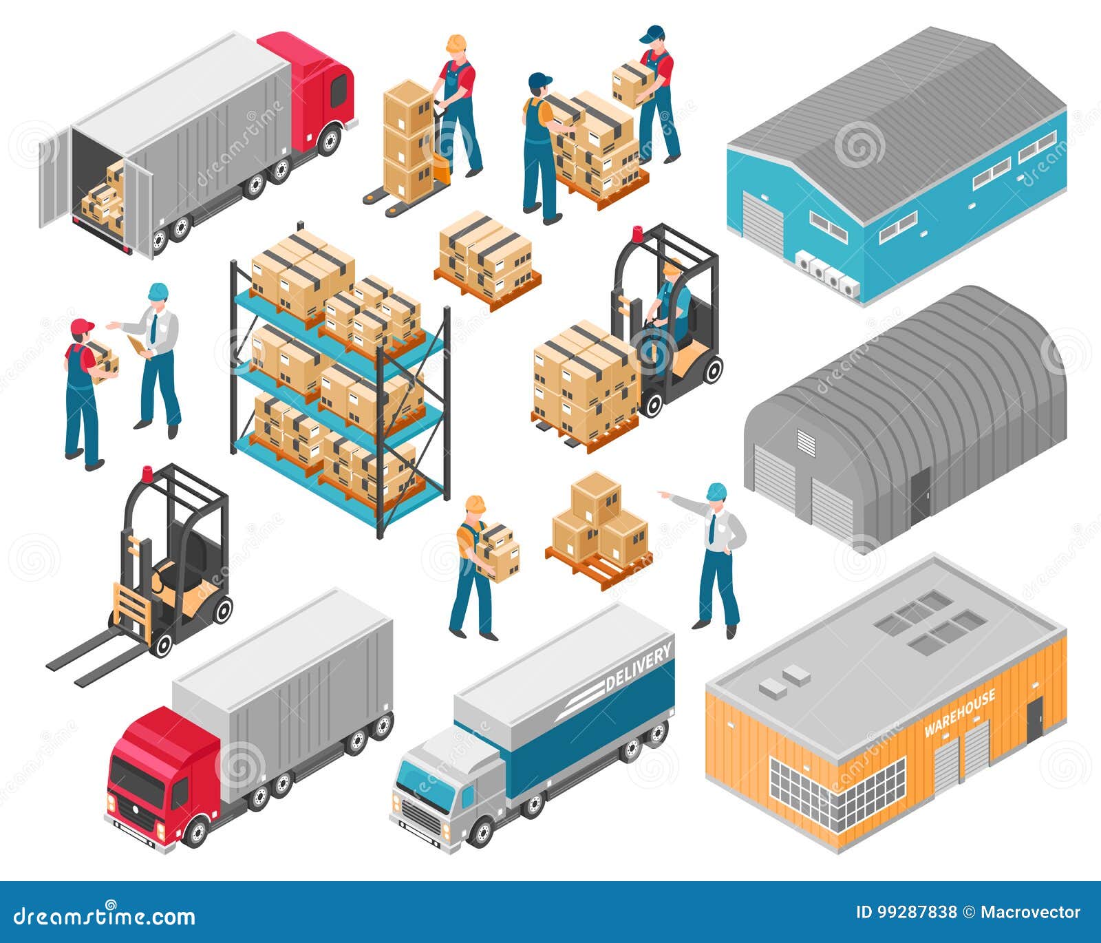 Isometric Warehouse Logistic Icon Set Stock Vector - Illustration of ... Isometric Warehouse Logistic Icon Set Stock Vector - Illustration of ...