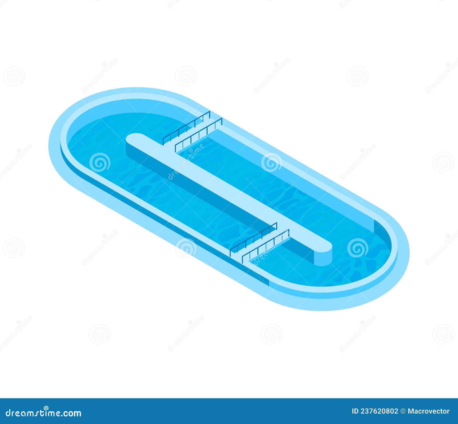 Water Basin Isometric Composition Stock Vector - Illustration of ...