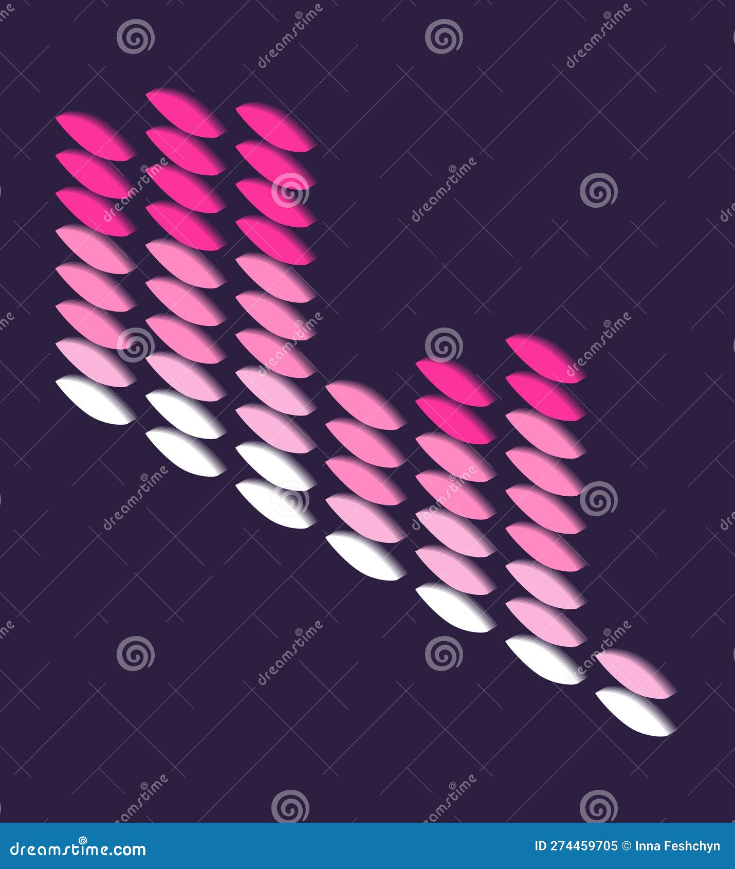 Isometric Wave Chart. Colorful Infographic Design Stock Illustration ...