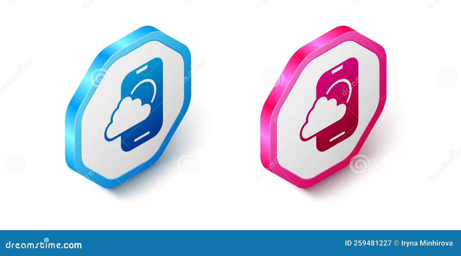 Isometric Weather Forecast App Icon Isolated on White Background ...