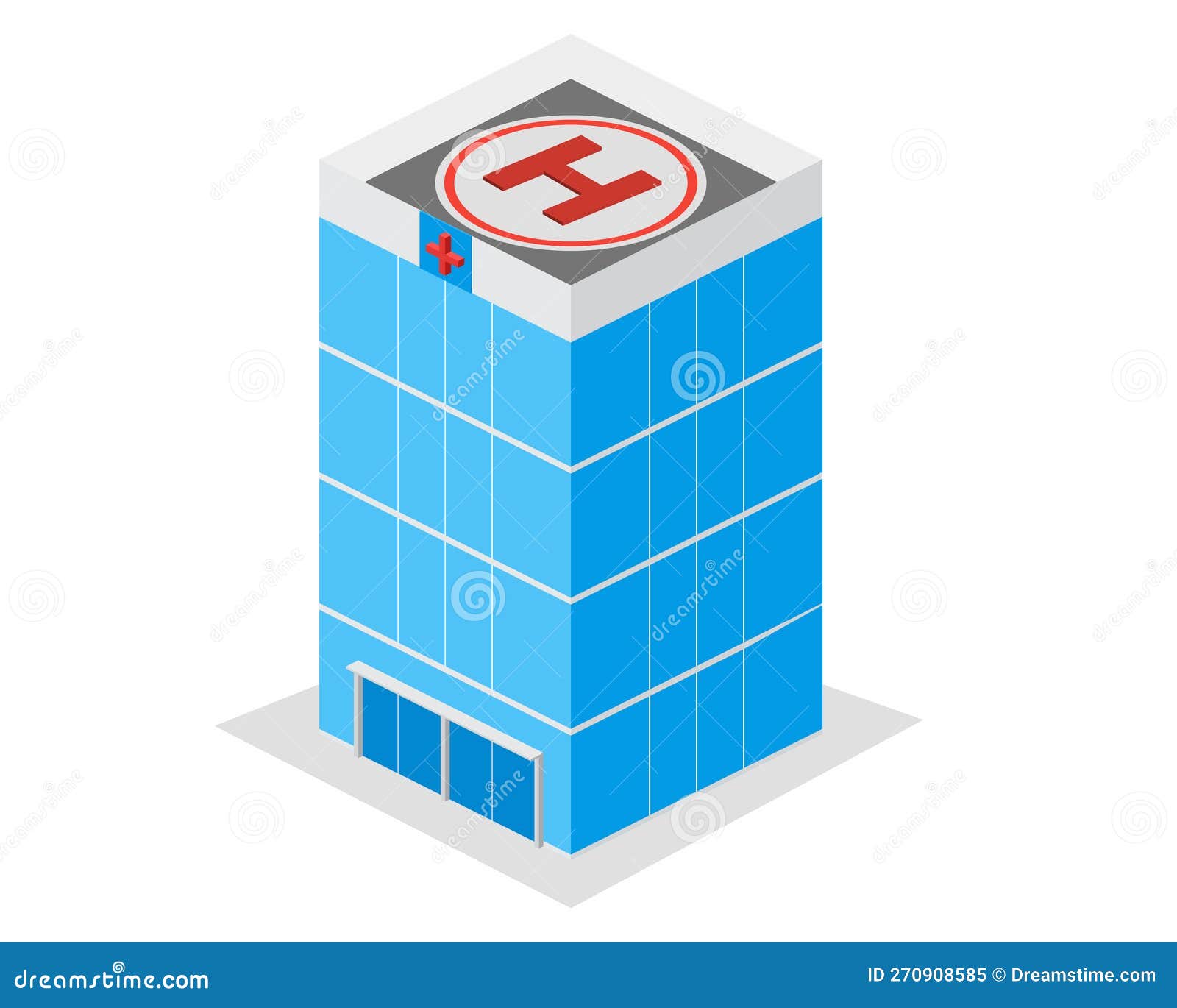Isometric Web Hospital Vector | CartoonDealer.com #270908585