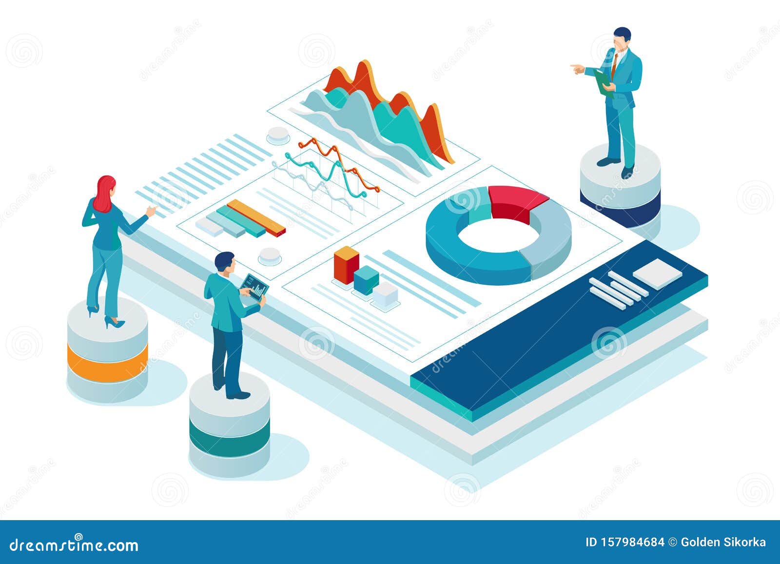 Isometric Website and Mobile Website Development Concept. Website ...