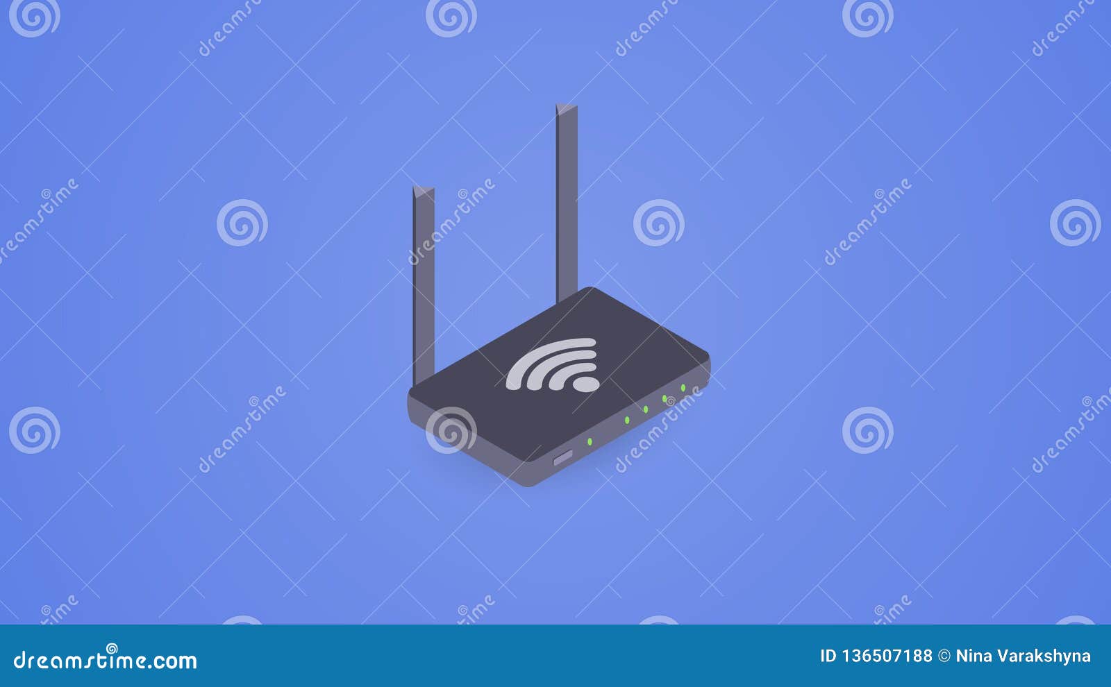 Isometric Wi-fi Modem Router Illustration Isolated On White ... Isometric Wi-fi Modem Router Illustration Isolated On White ...