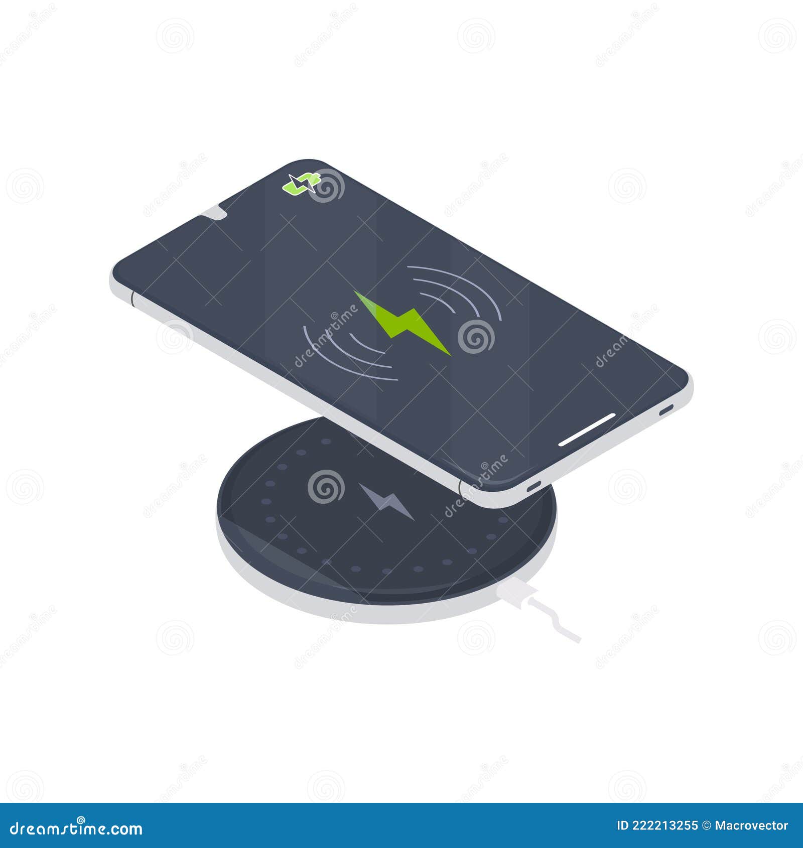 Isometric Wireless Charger stock vector. Illustration of comfort ...
