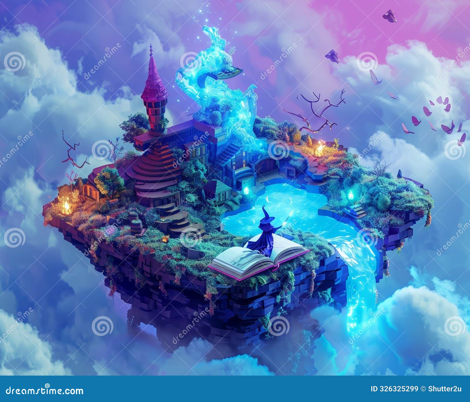 Isometric Wizard Compositions Set Cartoon Vector | CartoonDealer.com ...