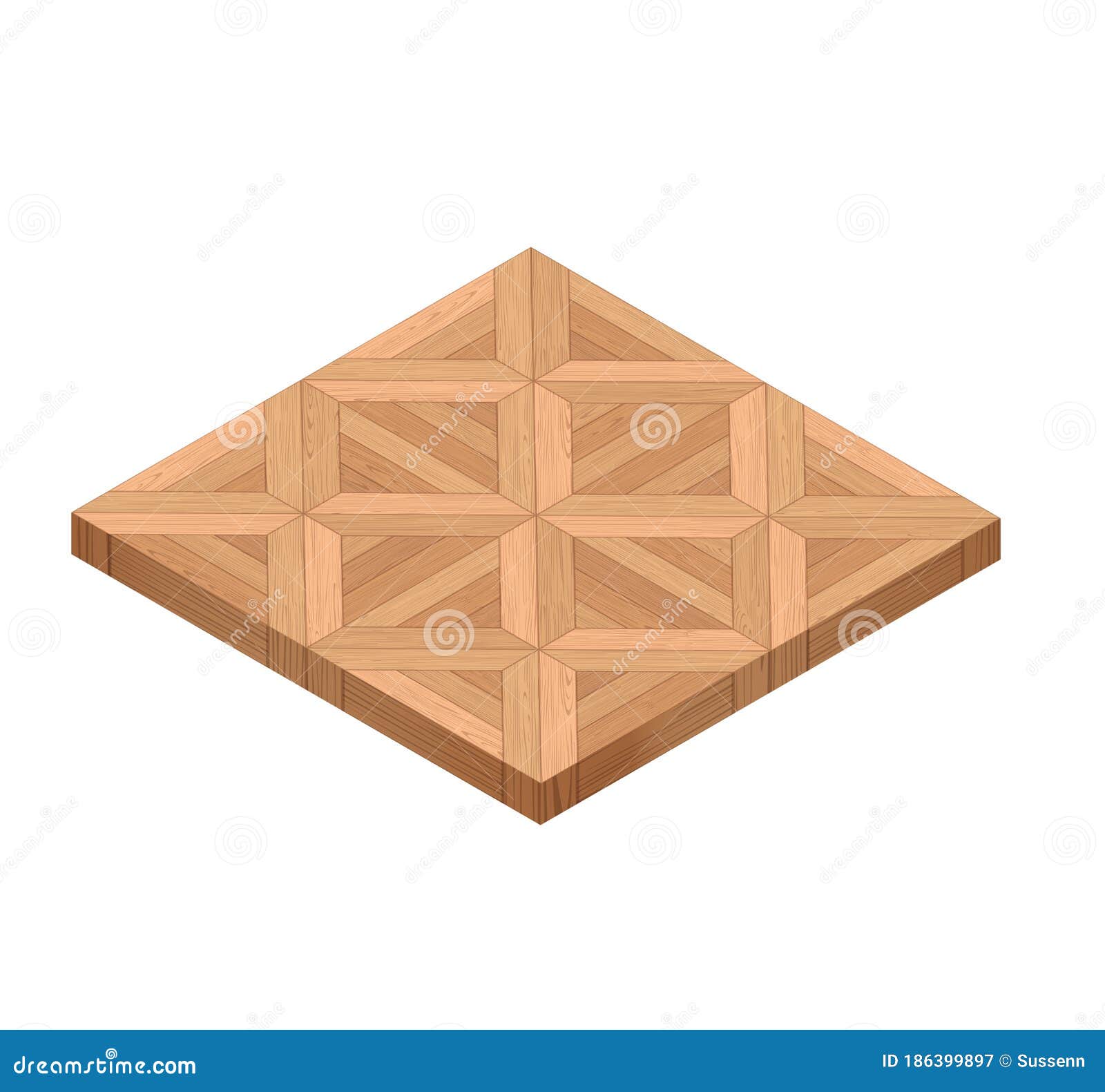Isometric Wooden Floor stock vector. Illustration of interface - 186399897