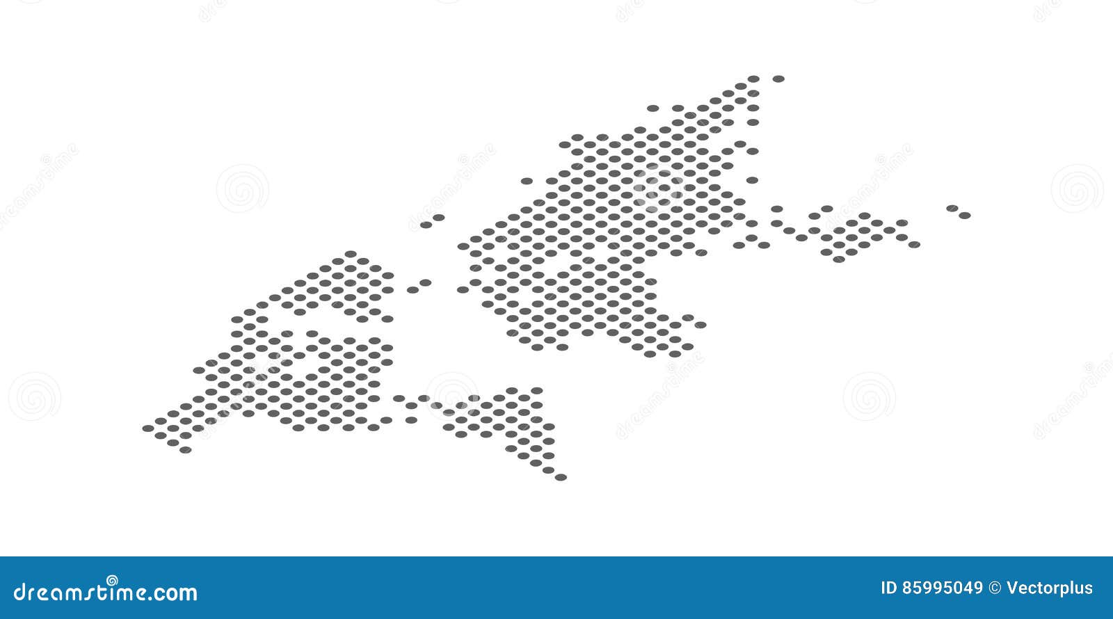 Isometric World Map Dotted Effect Illustration Stock Illustration ...