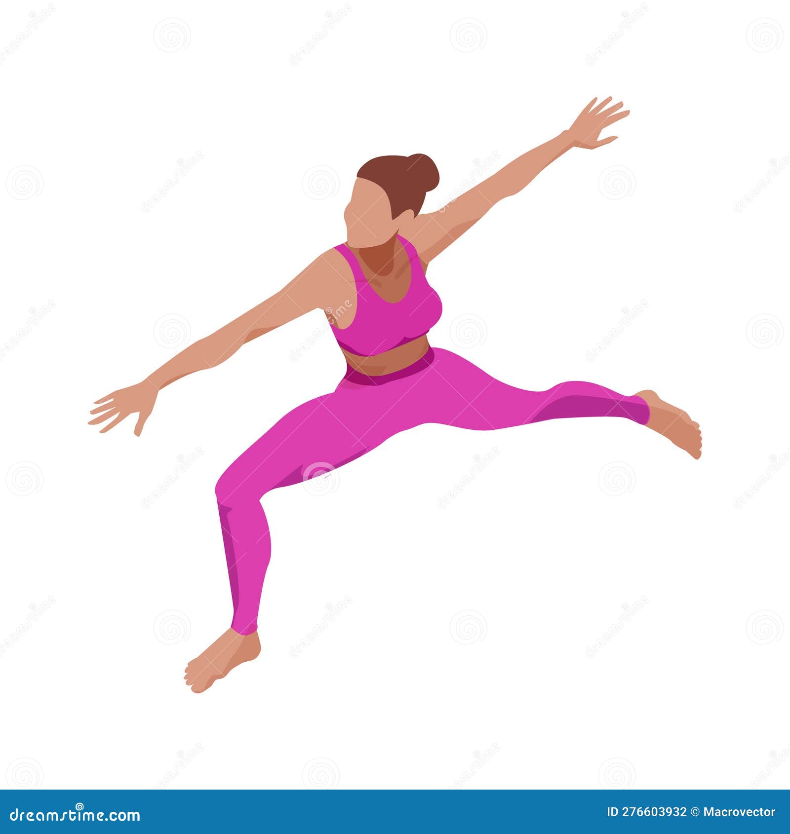 Isometric Yoga Illustration Stock Vector - Illustration of practice ...