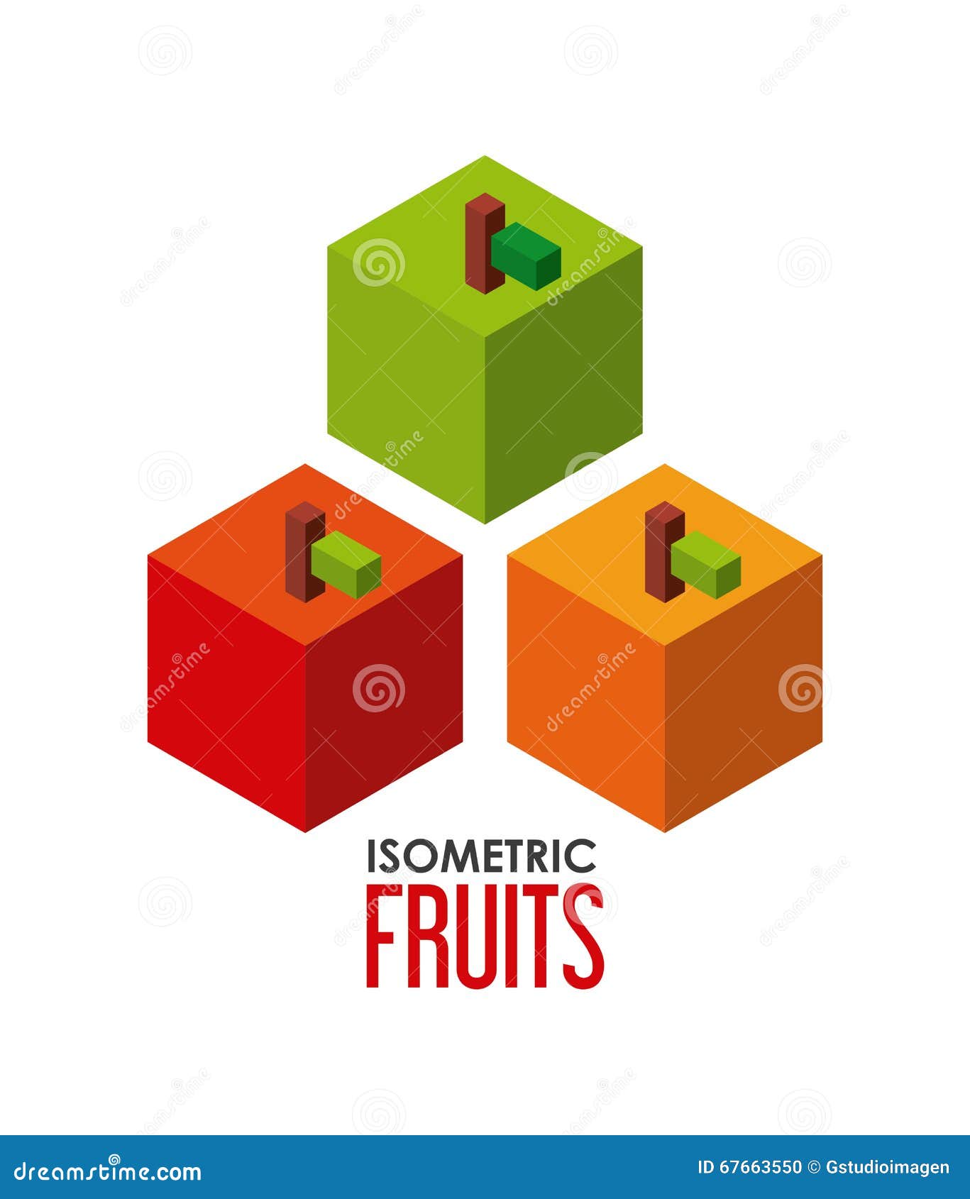 Isometrics objects design stock illustration. Illustration of ...