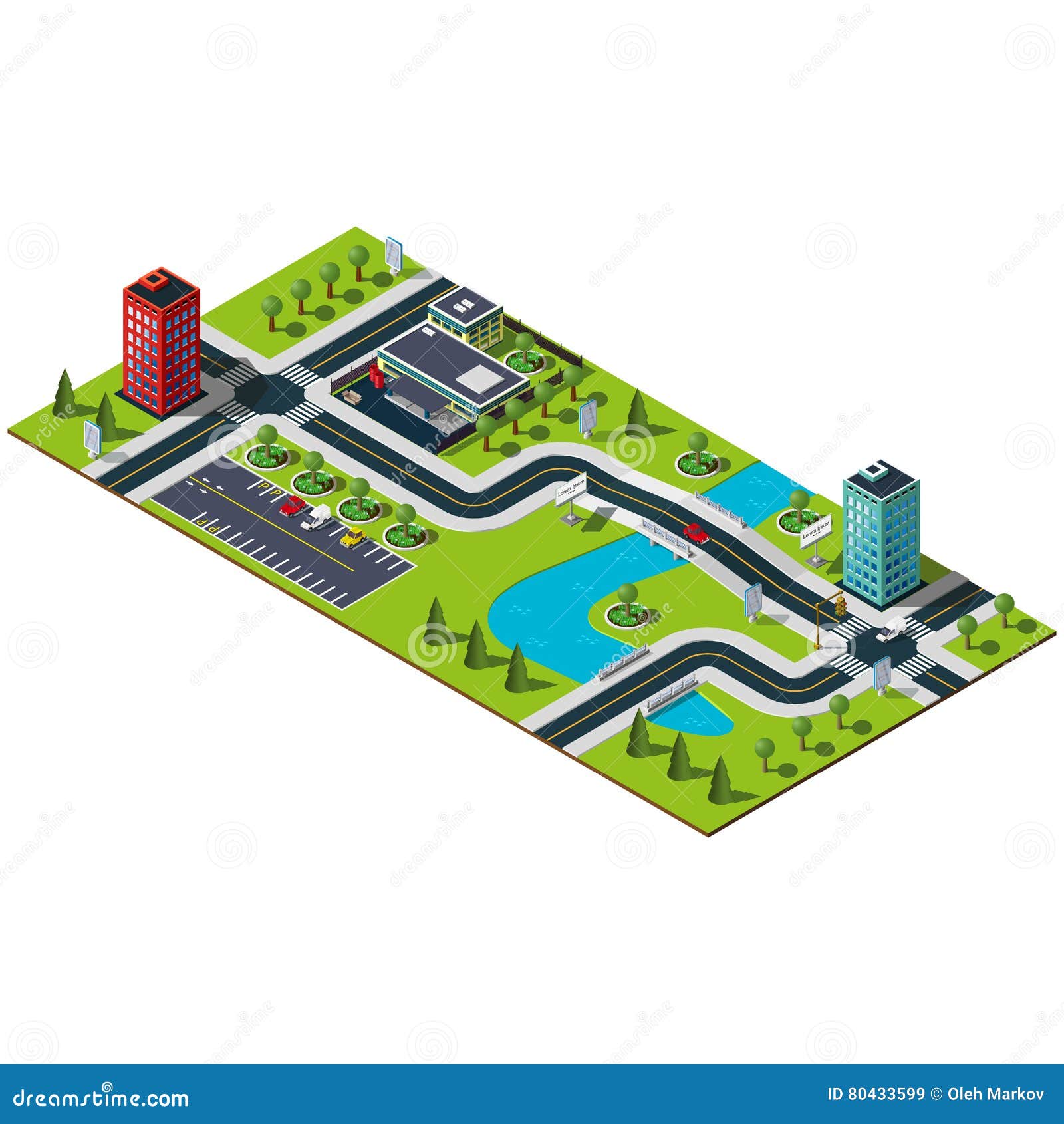 Isometrischer Stadtplan vektor abbildung. Illustration von piktogramm ... Isometrischer Stadtplan vektor abbildung. Illustration von piktogramm ...