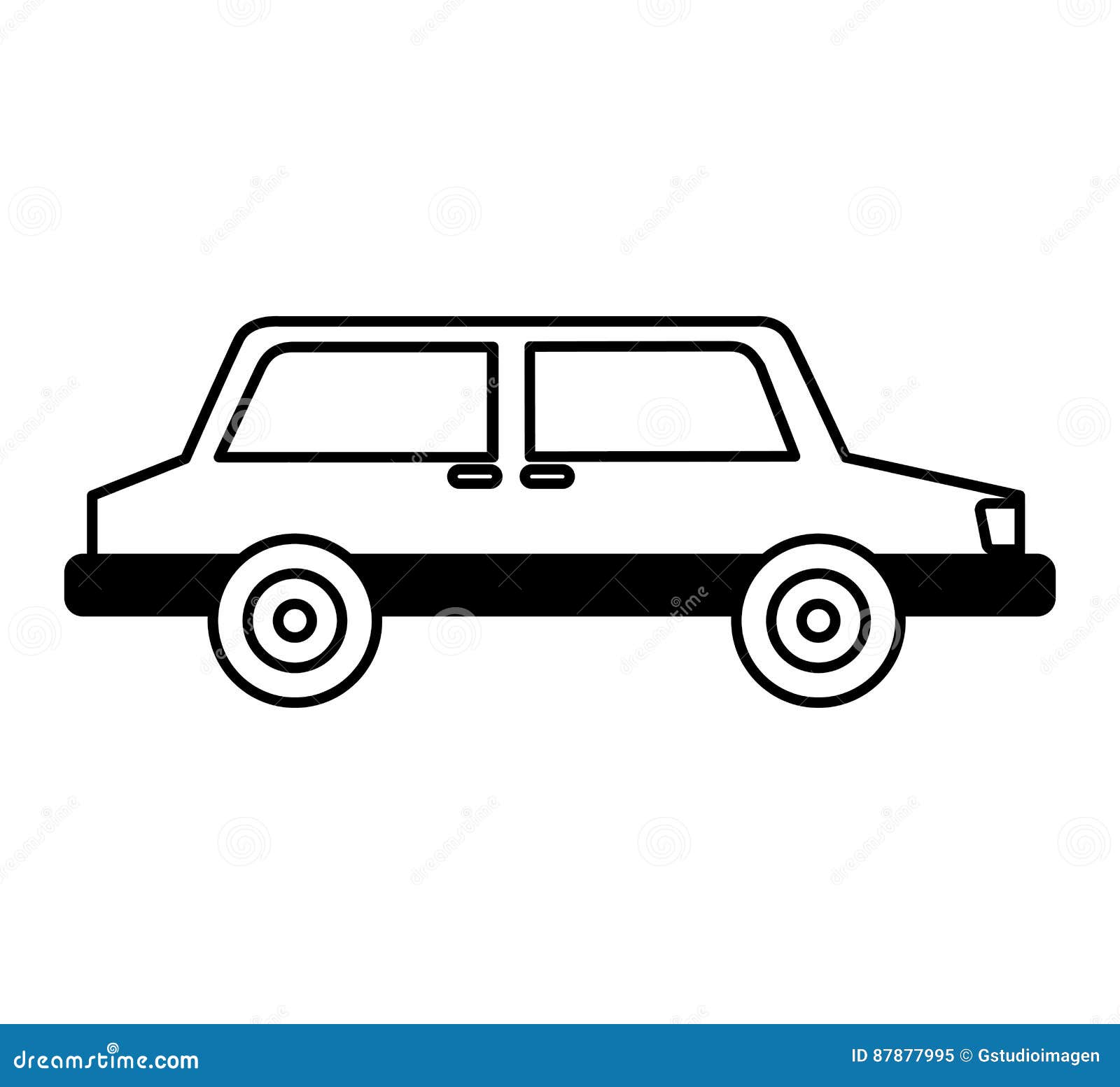 Isometrisk Bil Isolerad Symbol Vektor Illustrationer - Illustration av ...