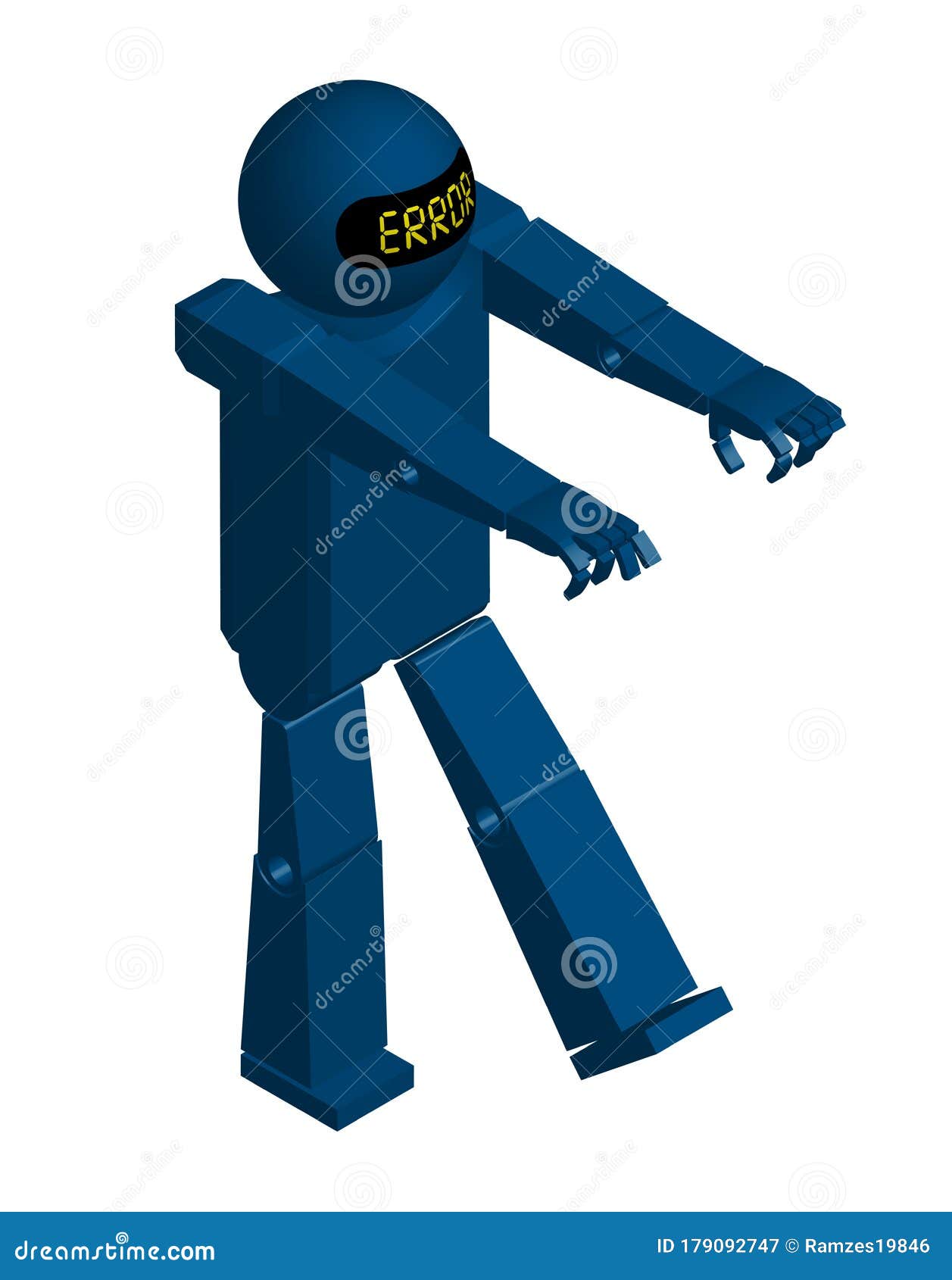 Isometry, Humanoid Robot with a Critical Error Went Out of Control. the ...