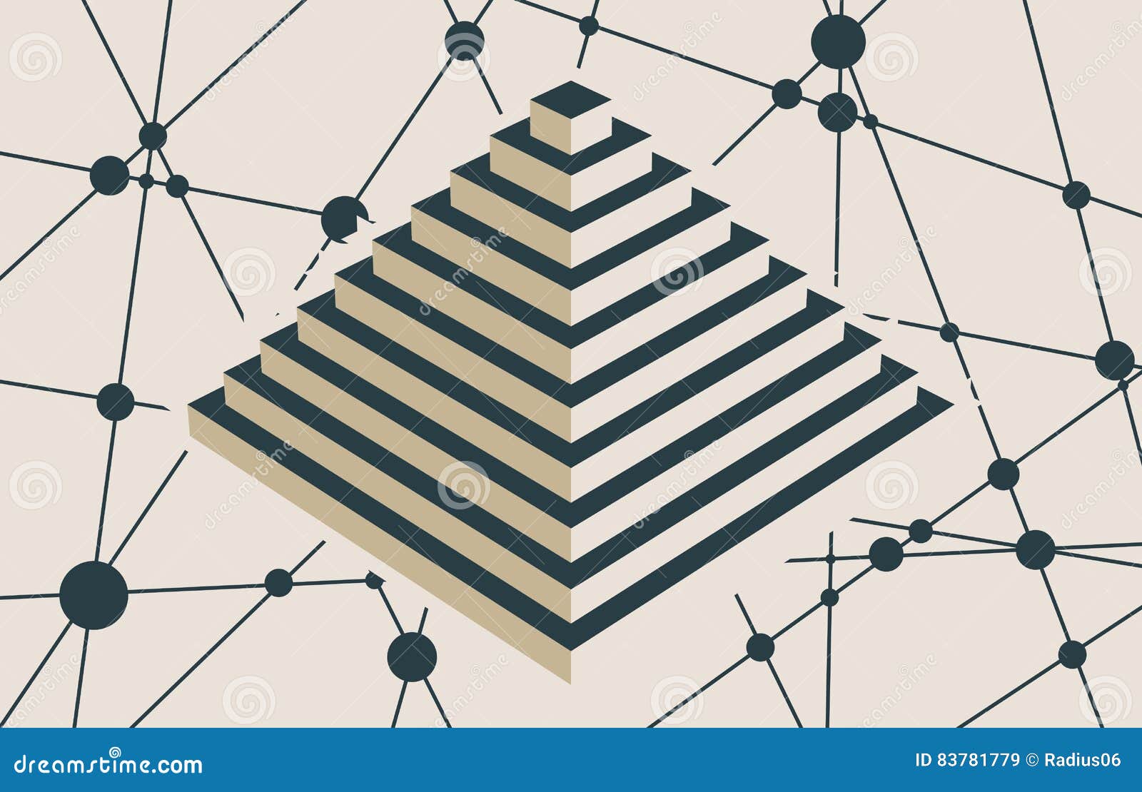 Isometry Volumetric Pyramid Cartoon Vector | CartoonDealer.com #99800625