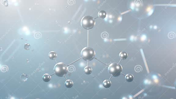 Isopropanol Molecular Structure, 3d Model Molecule, Isopropyl Alcohol ...