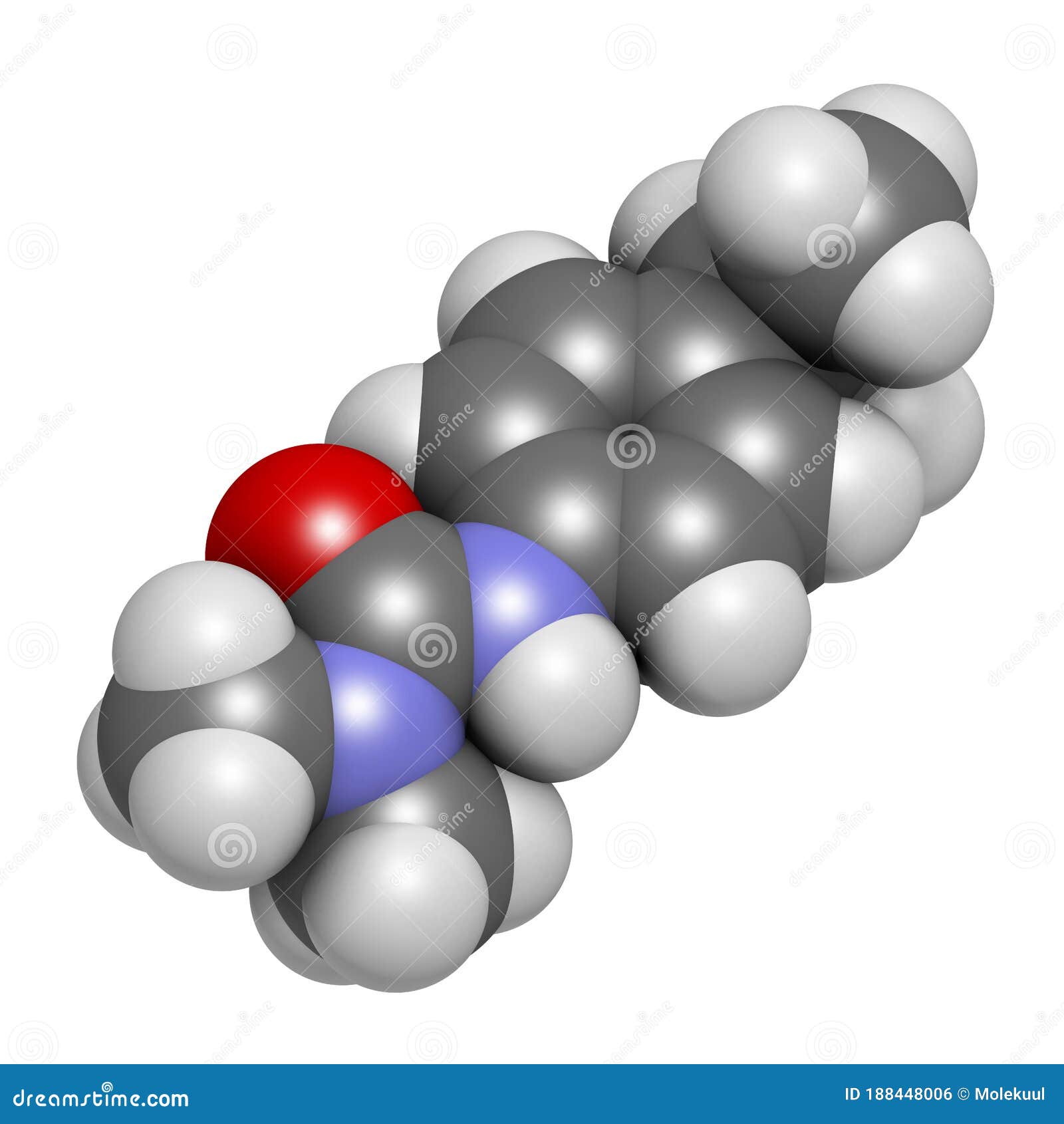 Isoproturon Herbicide Molecule. 3D Rendering Stock Illustration ...