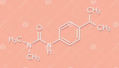 Isoproturon Herbicide Molecule. Skeletal Formula. Stock Illustration ...