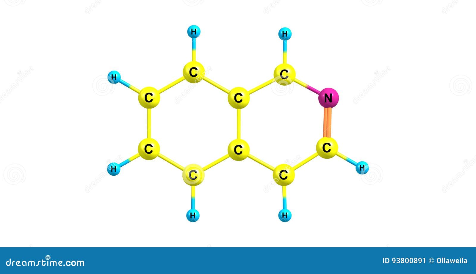 Quinoline Yellow Of C18H11NO2 3D Conformer Animated Render. Food ...
