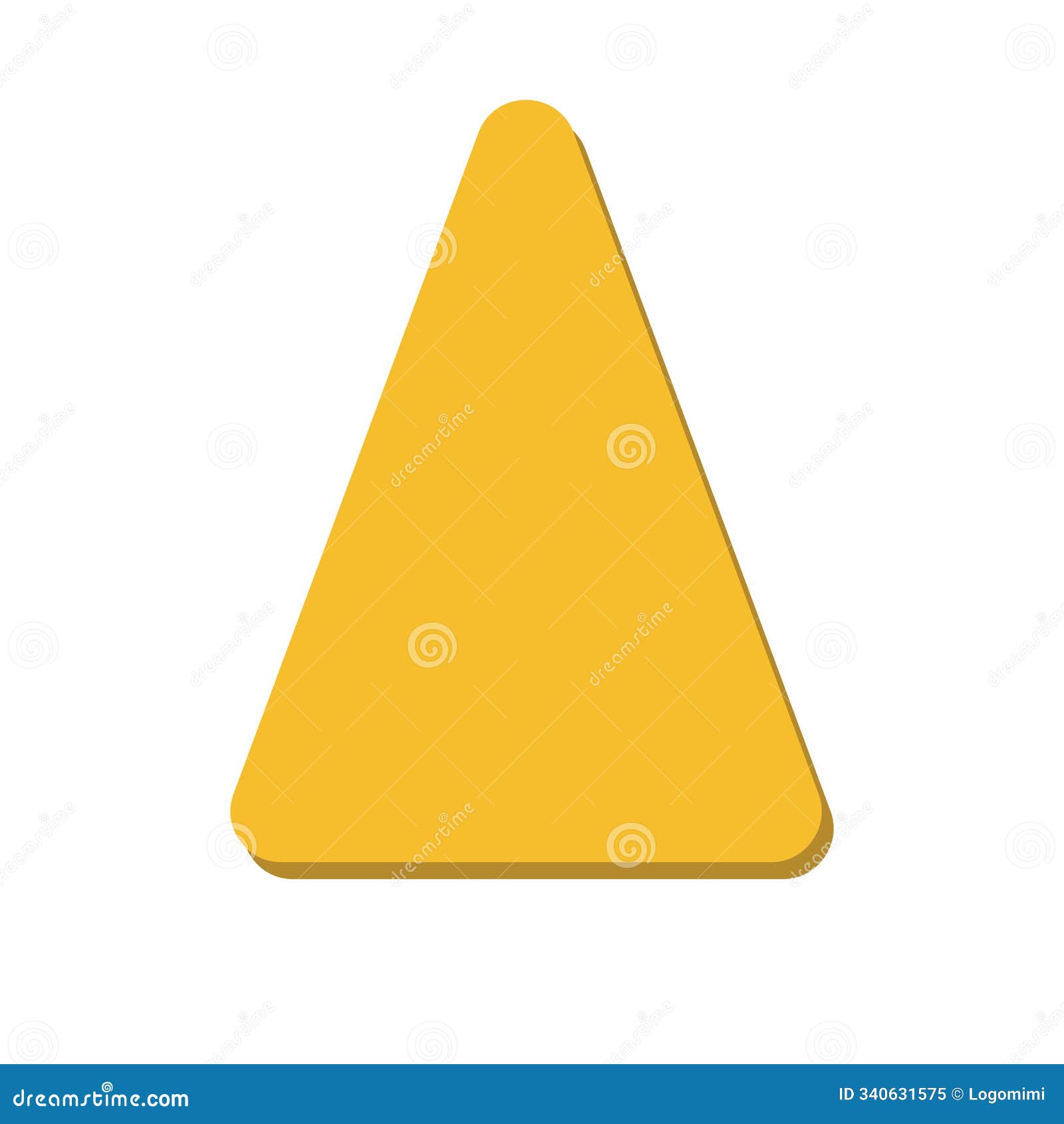 Isosceles Triangle 2D Basic Shape Vector Illustration, Cute Math ...