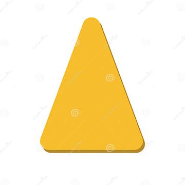 Isosceles Triangle 2D Basic Shape Vector Illustration, Cute Math ...