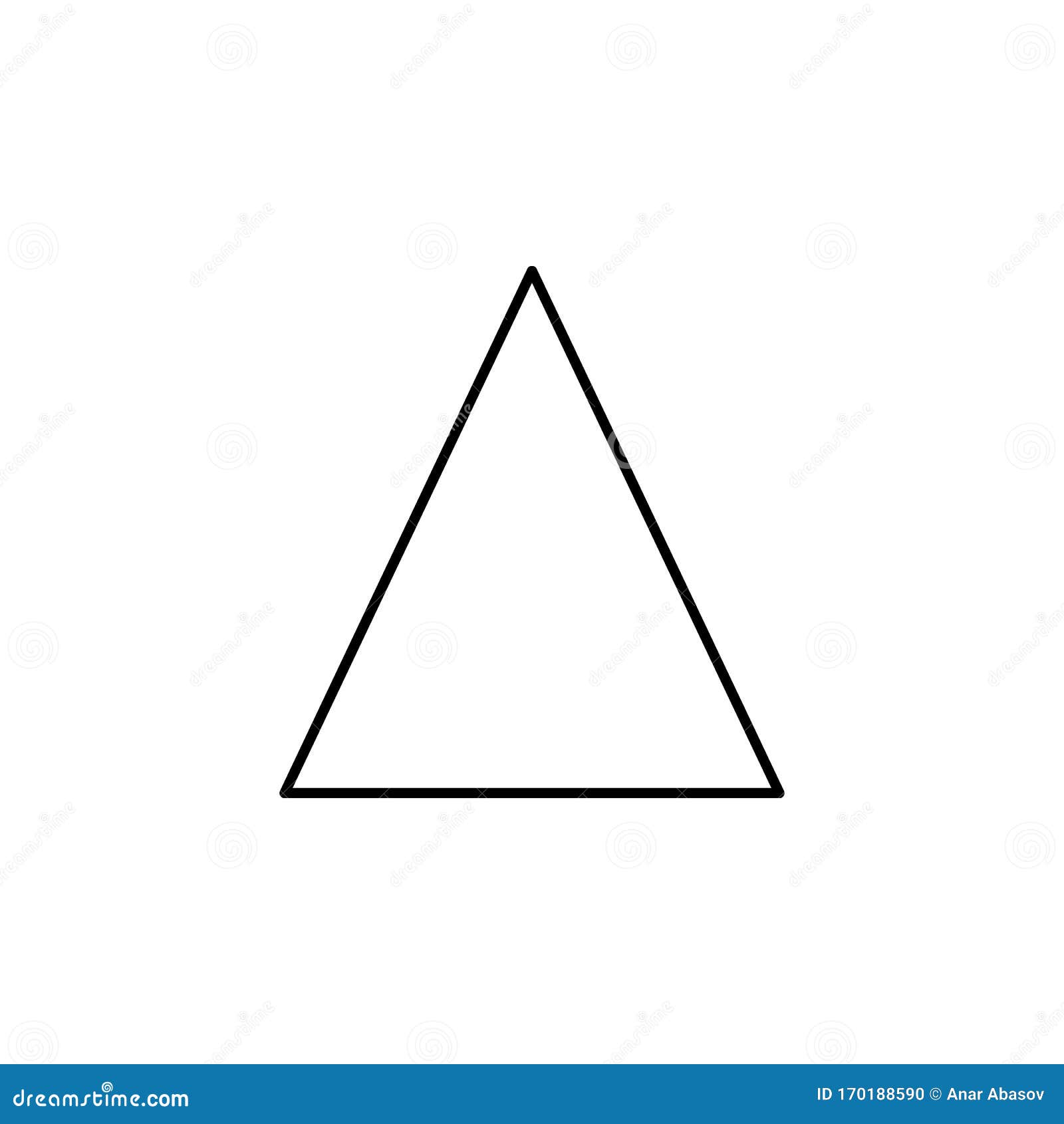 Isosceles Triangle Icon. Element of Geometric Figure for Mobile Concept ...