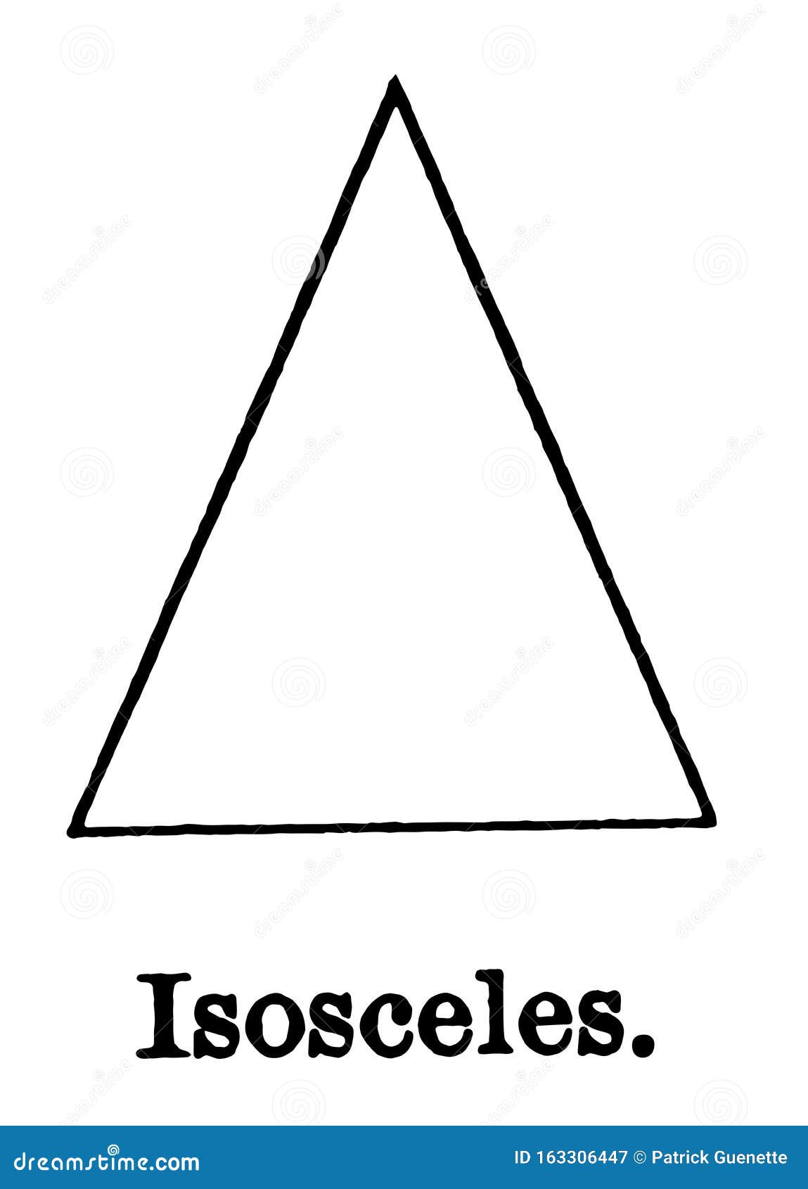 Isosceles Triangle Vintage Illustration Stock Vector - Illustration of ...