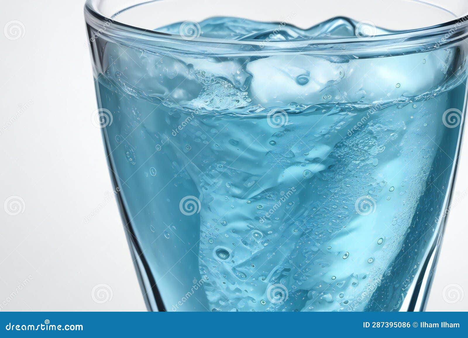 Isotonic Drinks . Freshness a Glass of Cold Water Stock Illustration ...