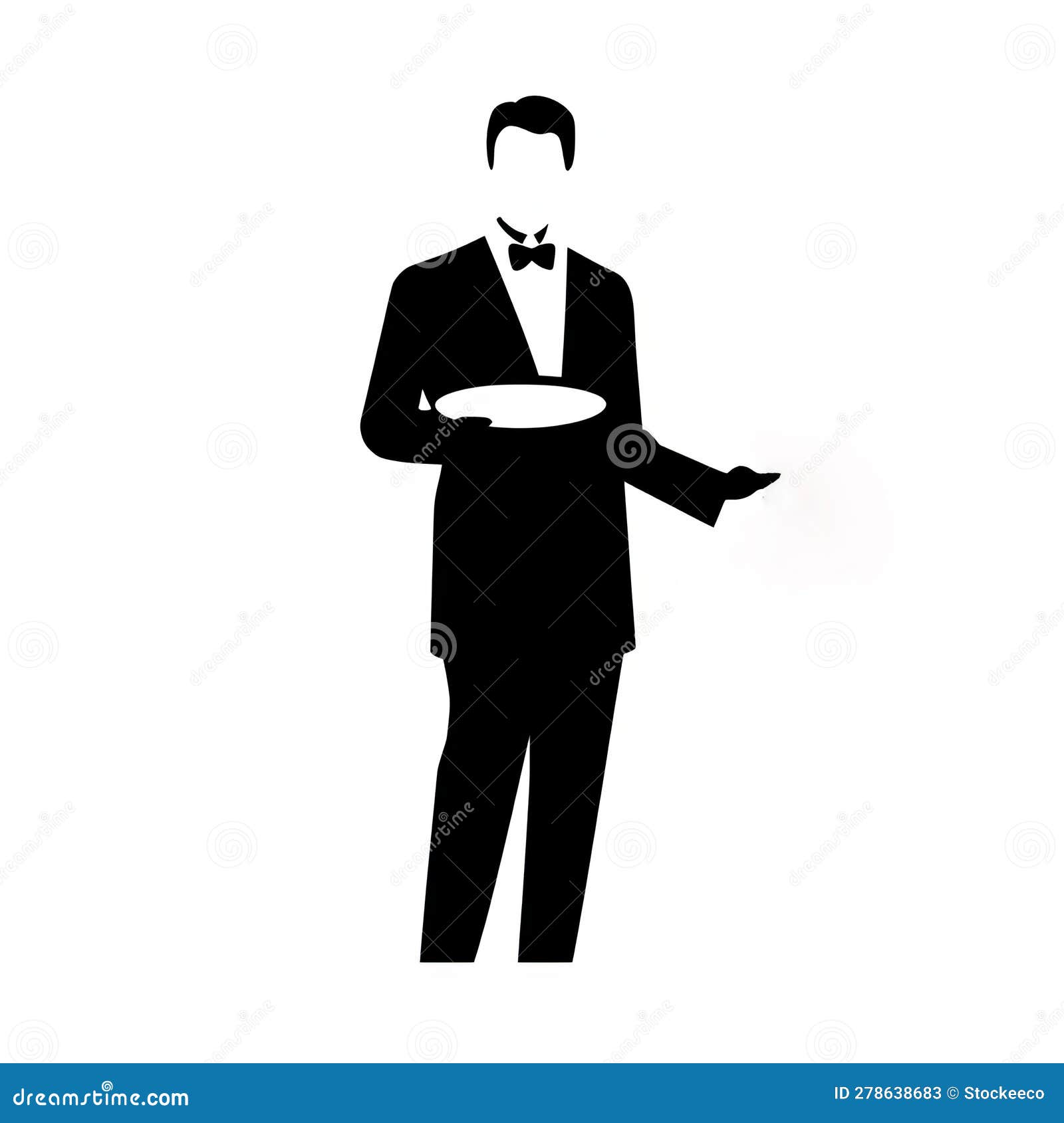Isotype Style Pictogram Of Waiter By Gerd Arntz Royalty-Free Stock ...