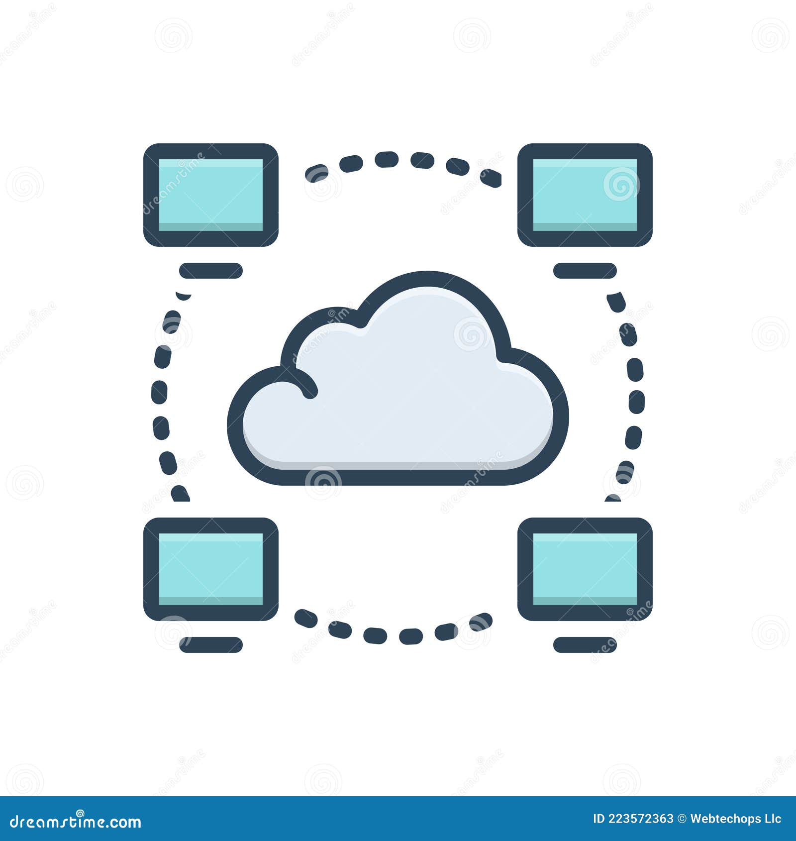 Color Illustration Icon for Isp, Intranet and Connection Stock ...