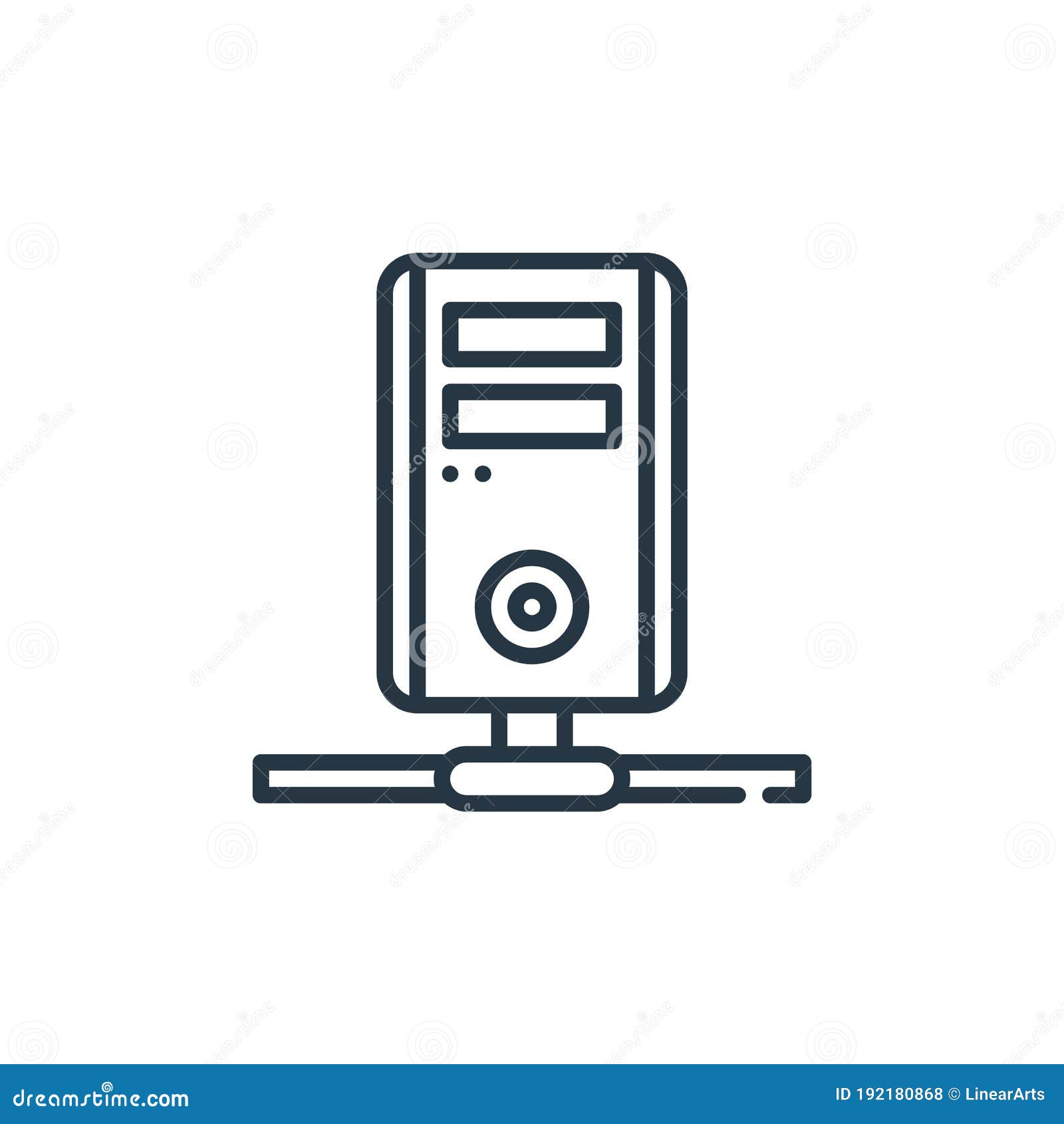 Isp Icon Vector from Cyber Security Concept. Thin Line Illustration of ...