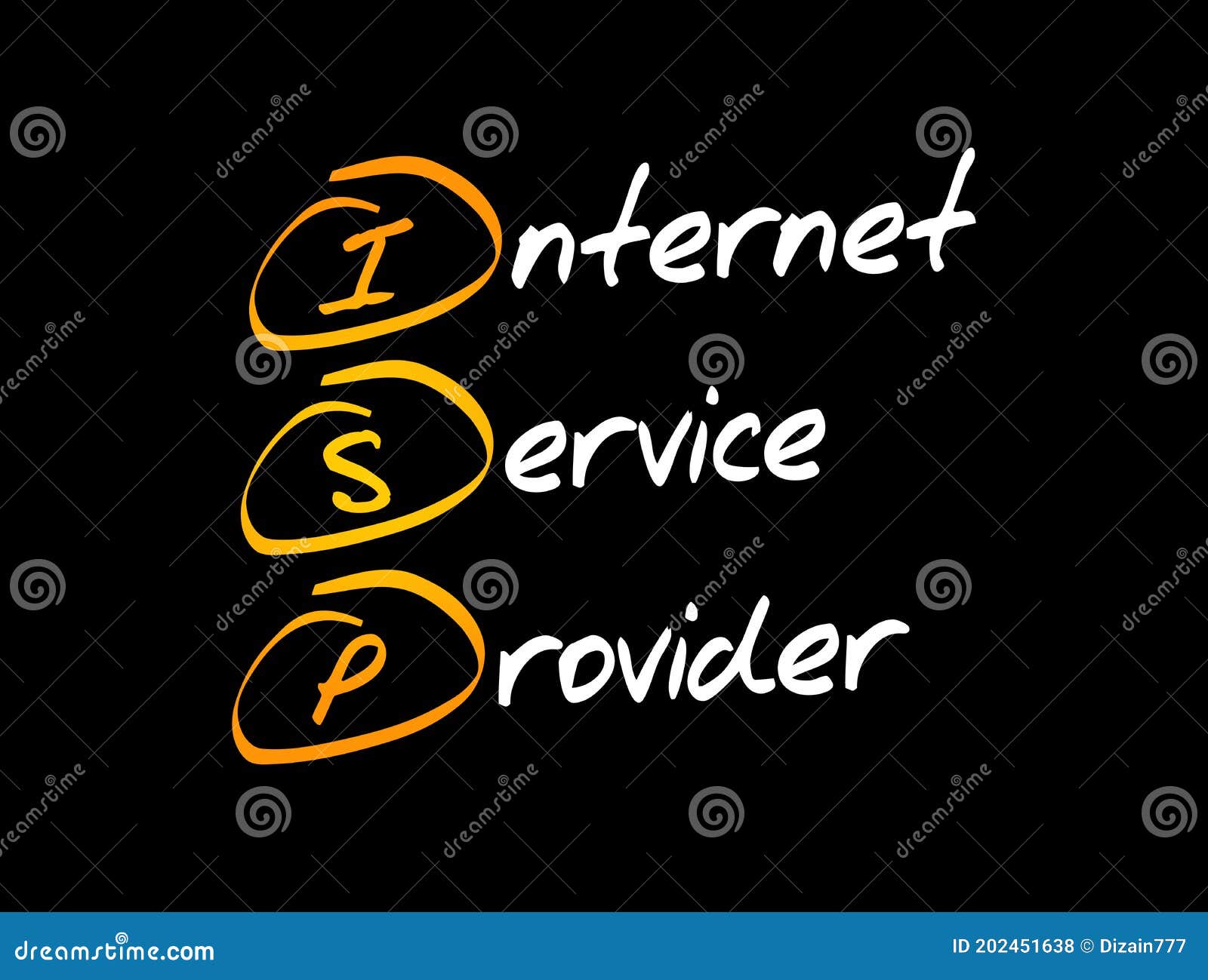 ISP - Internet Service Provider Acronym Stock Illustration ...