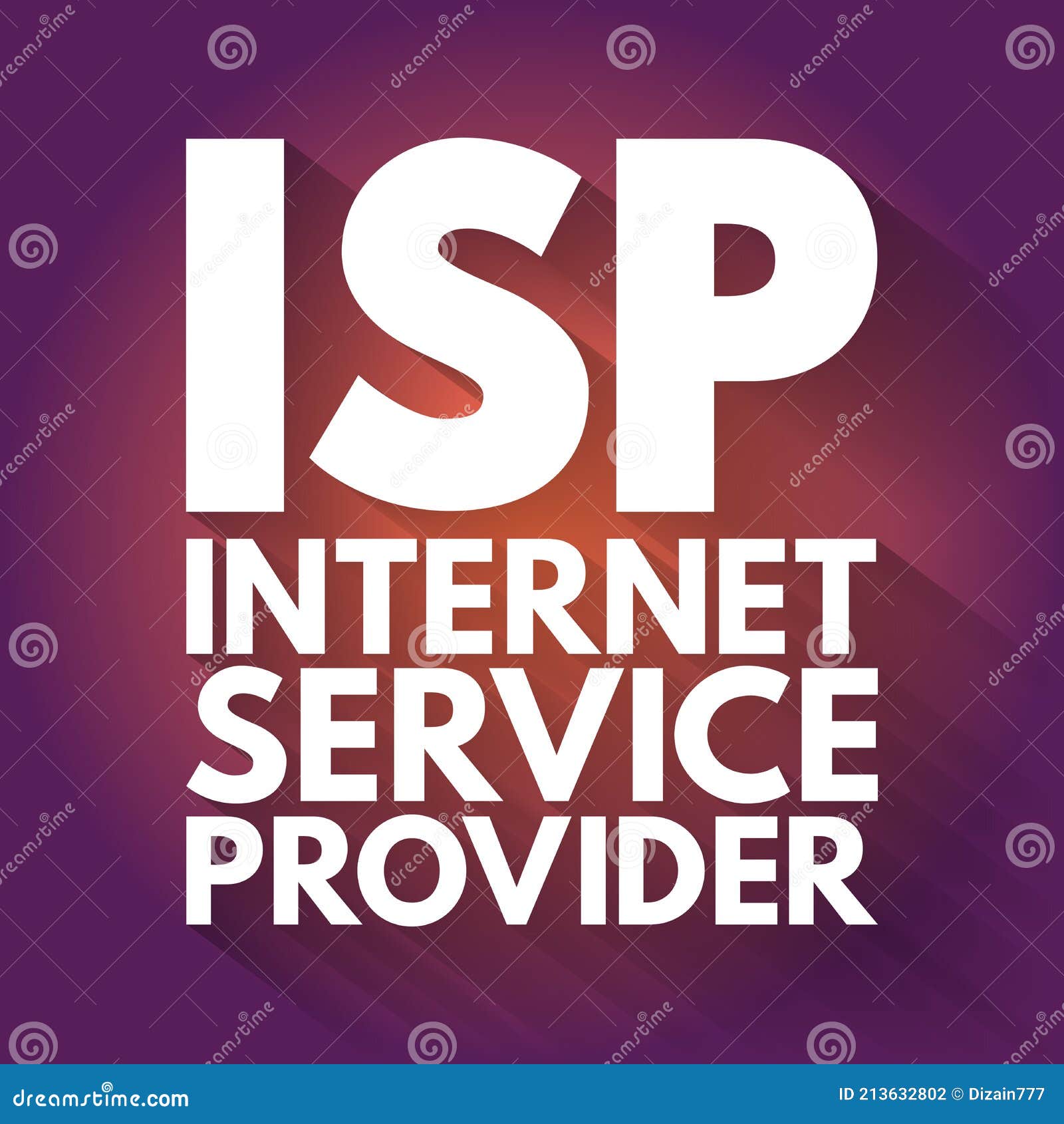 ISP - Internet Service Provider Acronym, Technology Concept Background ...