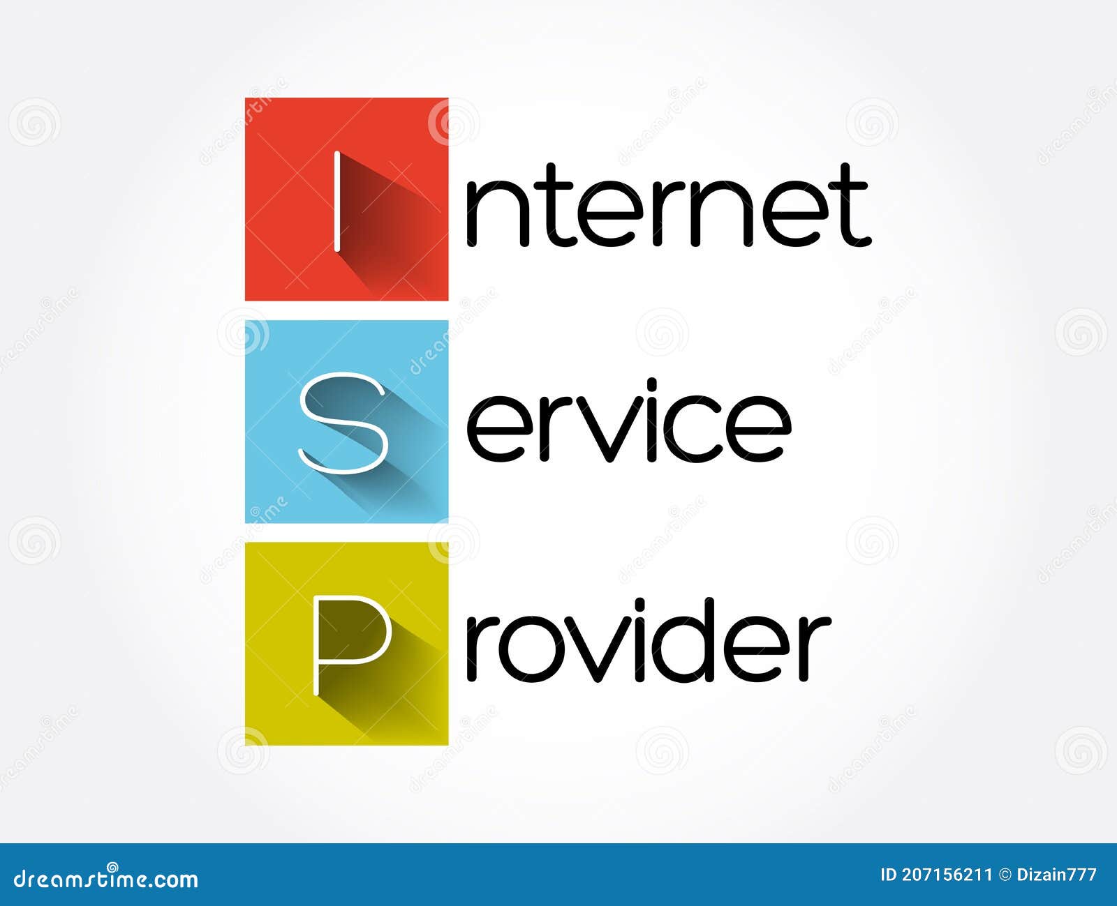 ISP - Internet Service Provider Acronym, Technology Concept Background ...
