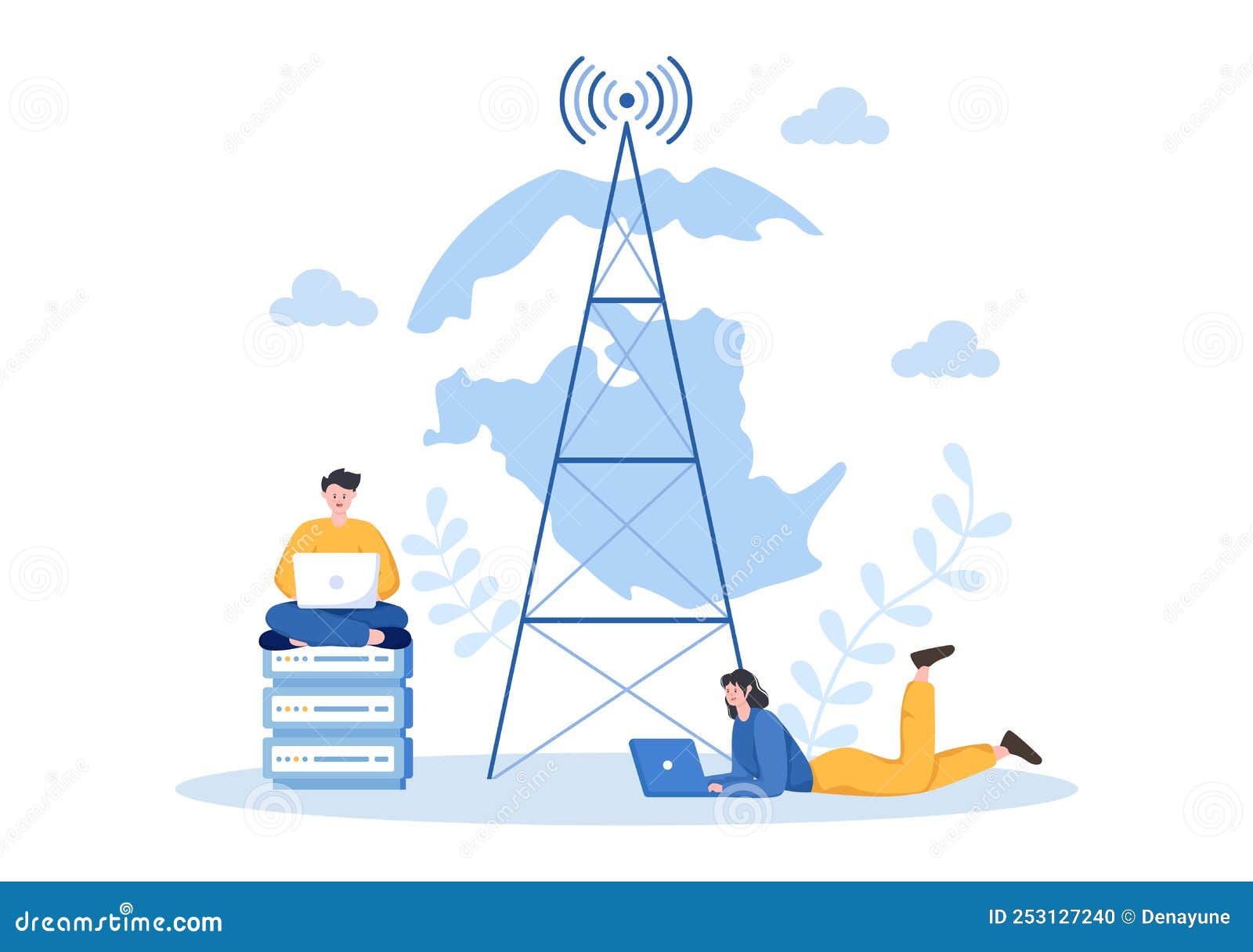 Intranet Connection In Organization Website Landing Page ...