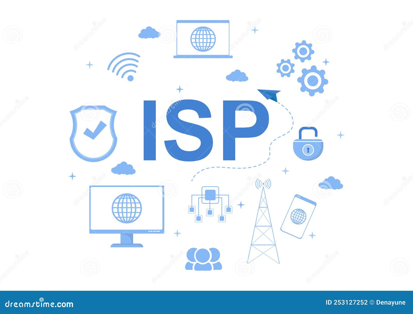 Intranet Network Server Database Router Cloud Internet Interconnected ...