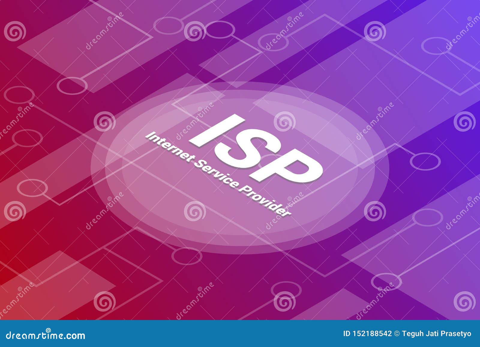 Isp Internet Service Provider Concept Words Isometric 3d Word Text ...