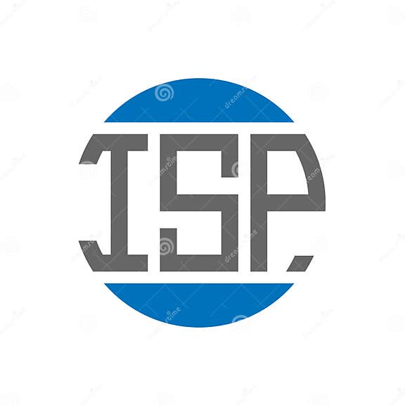 ISP Letter Logo Design on White Background. ISP Creative Initials ...