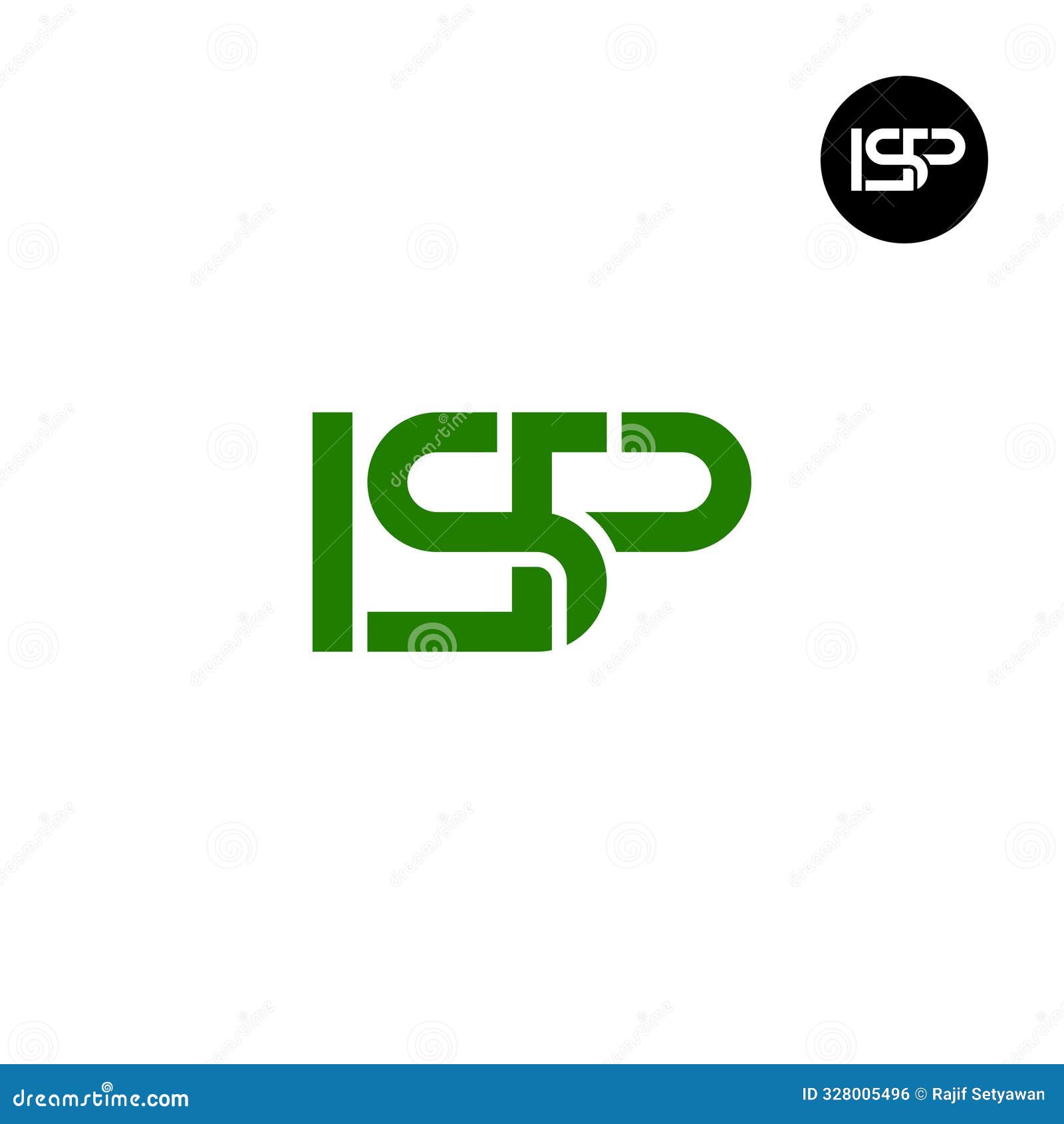 ISP Logo Letter Monogram Design Stock Vector - Illustration of monogram ...