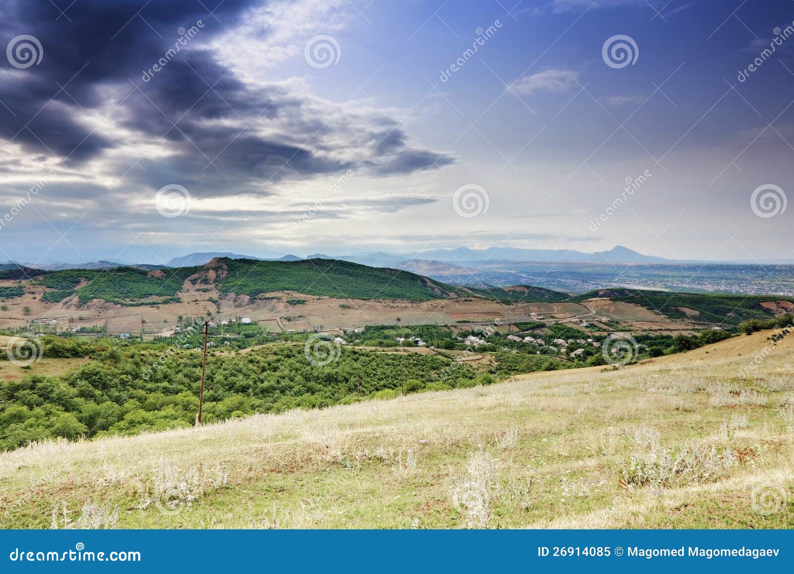 Ispik village stock image. Image of horizontal, trees - 26914085