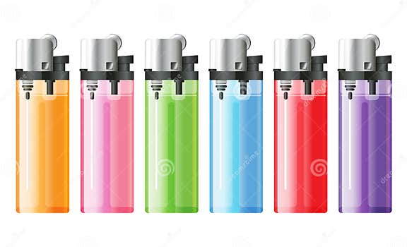 Isqueiros ilustração stock. Ilustração de isolado, projeto - 43564333