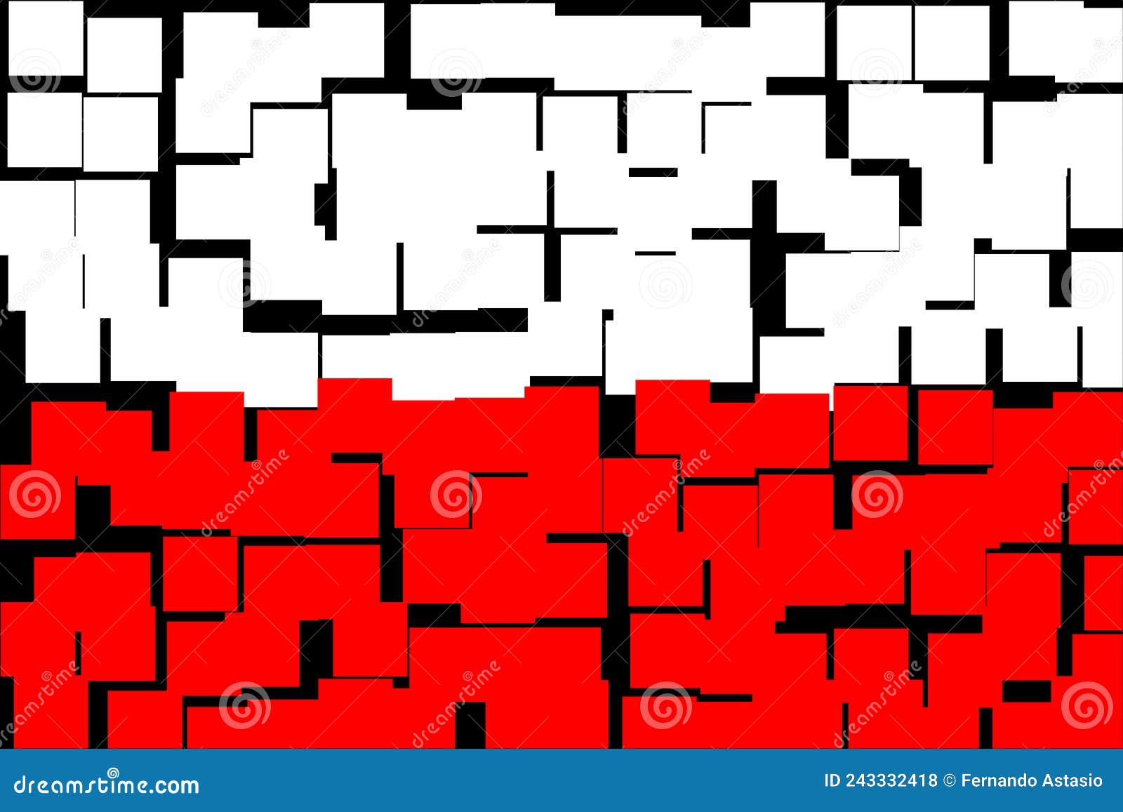 Poland. Flag of Poland. Horizontal Design. Llustration of the Flag of ...