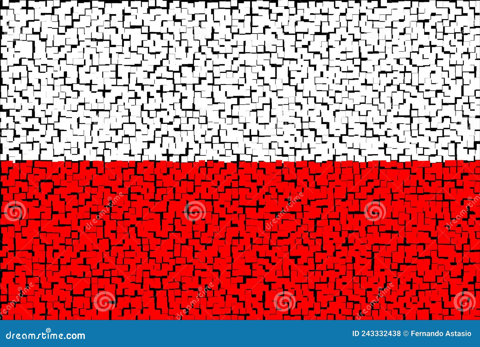Poland. Flag of Poland. Horizontal Design. Llustration of the Flag of ...