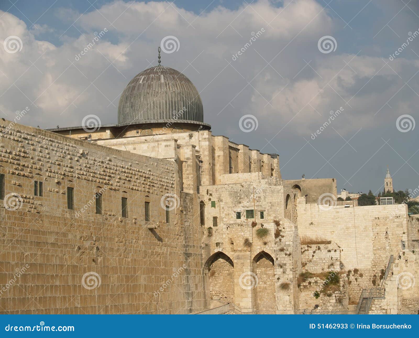 Israel. the Al-Aqsa Mosque in Jerusalem Stock Image - Image of solar ...