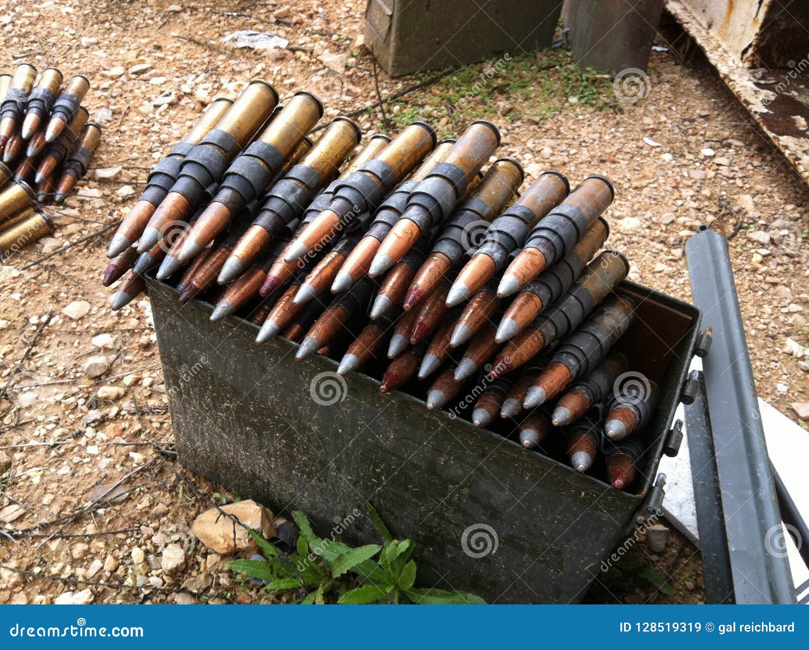 Big caliber bullets stock image. Image of israel, bullets - 128519319