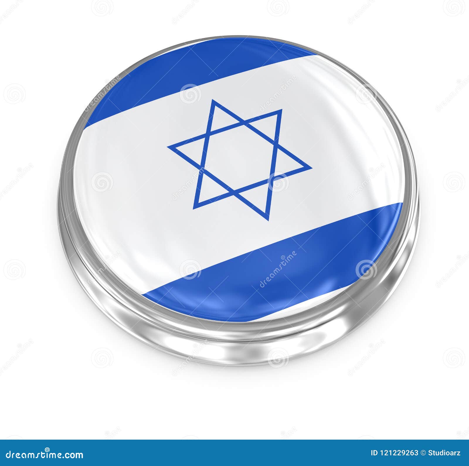 Flag badge - Israel stock illustration. Illustration of reflection ...